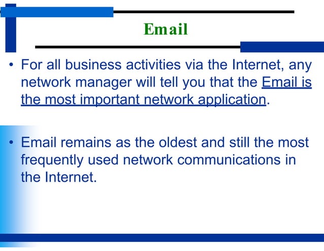 Introduction to Network Applications & Network Services | PPTX | Browsers | Computer Software ...