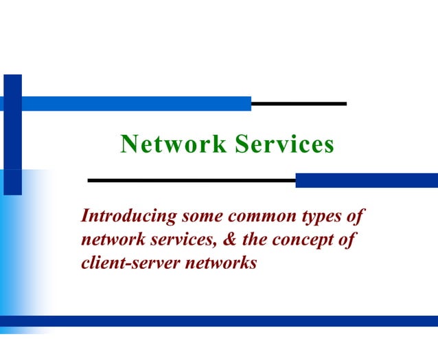 Introduction to Network Applications & Network Services | PPTX | Browsers | Computer Software ...