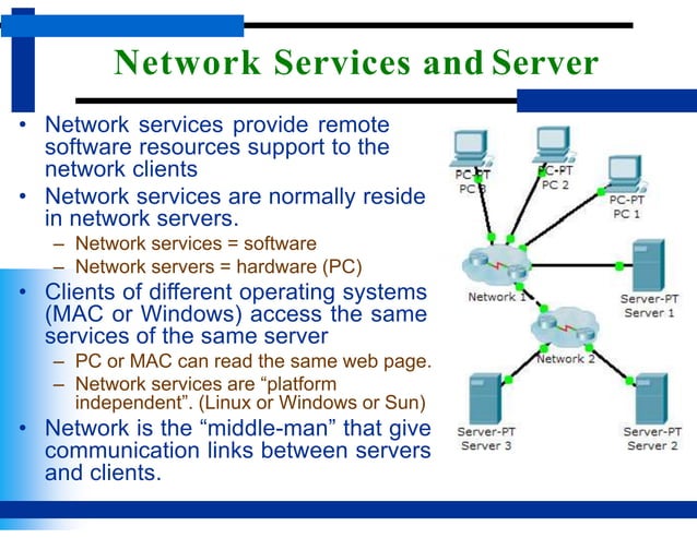 Introduction to Network Applications & Network Services | PPTX | Browsers | Computer Software ...
