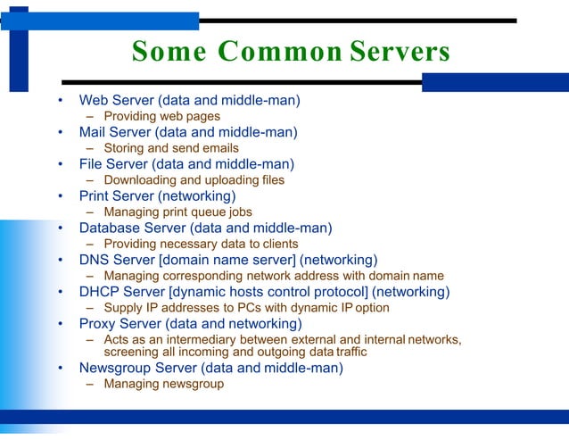 Introduction to Network Applications & Network Services | PPTX | Browsers | Computer Software ...