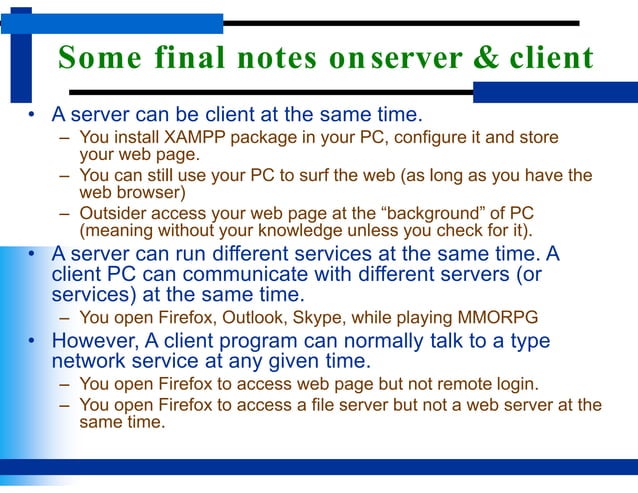Introduction to Network Applications & Network Services | PPTX | Browsers | Computer Software ...