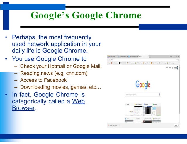 Introduction to Network Applications & Network Services | PPTX | Browsers | Computer Software ...