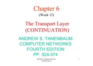Transport layer | PPT