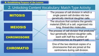 Week 12 Presentation about cell division | PPTX