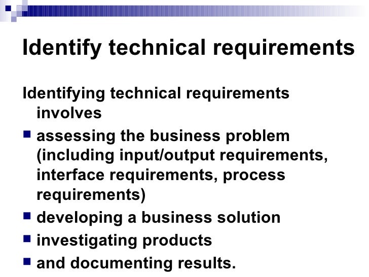 Week11 Determine Technical Requirements