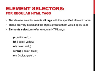 Week 12 CSS - Review from last week | PPT
