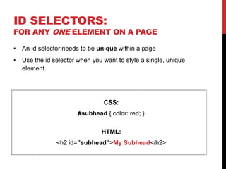 Week 12 CSS - Review from last week | PPT