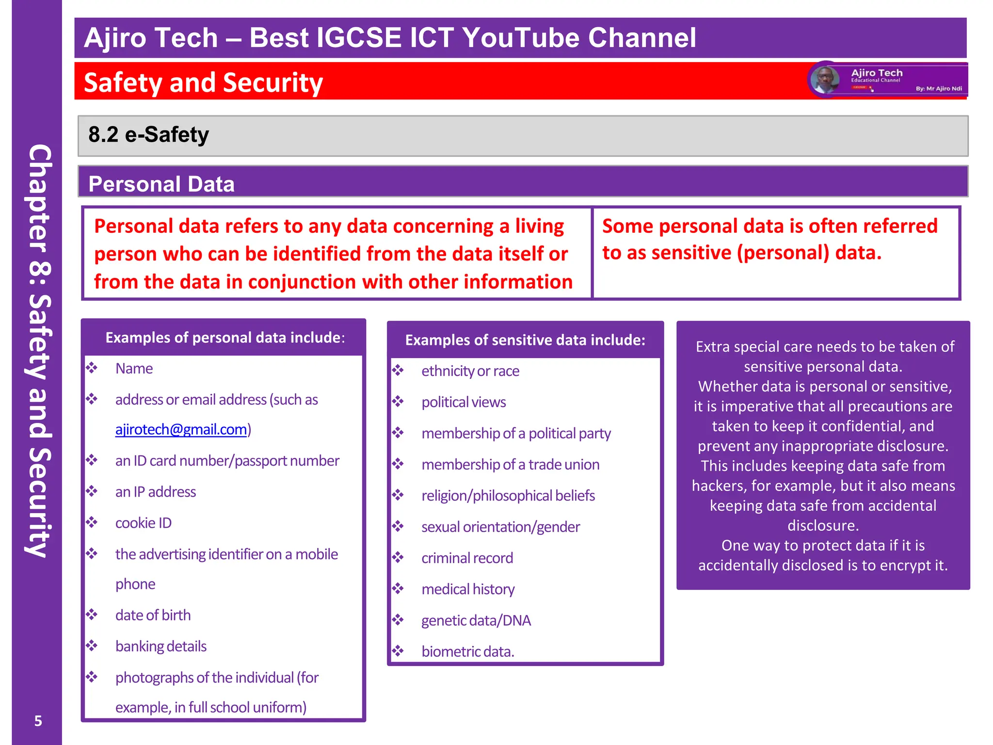 IGCSE ICT - Safety and Security - Ajiro Tech | PDF