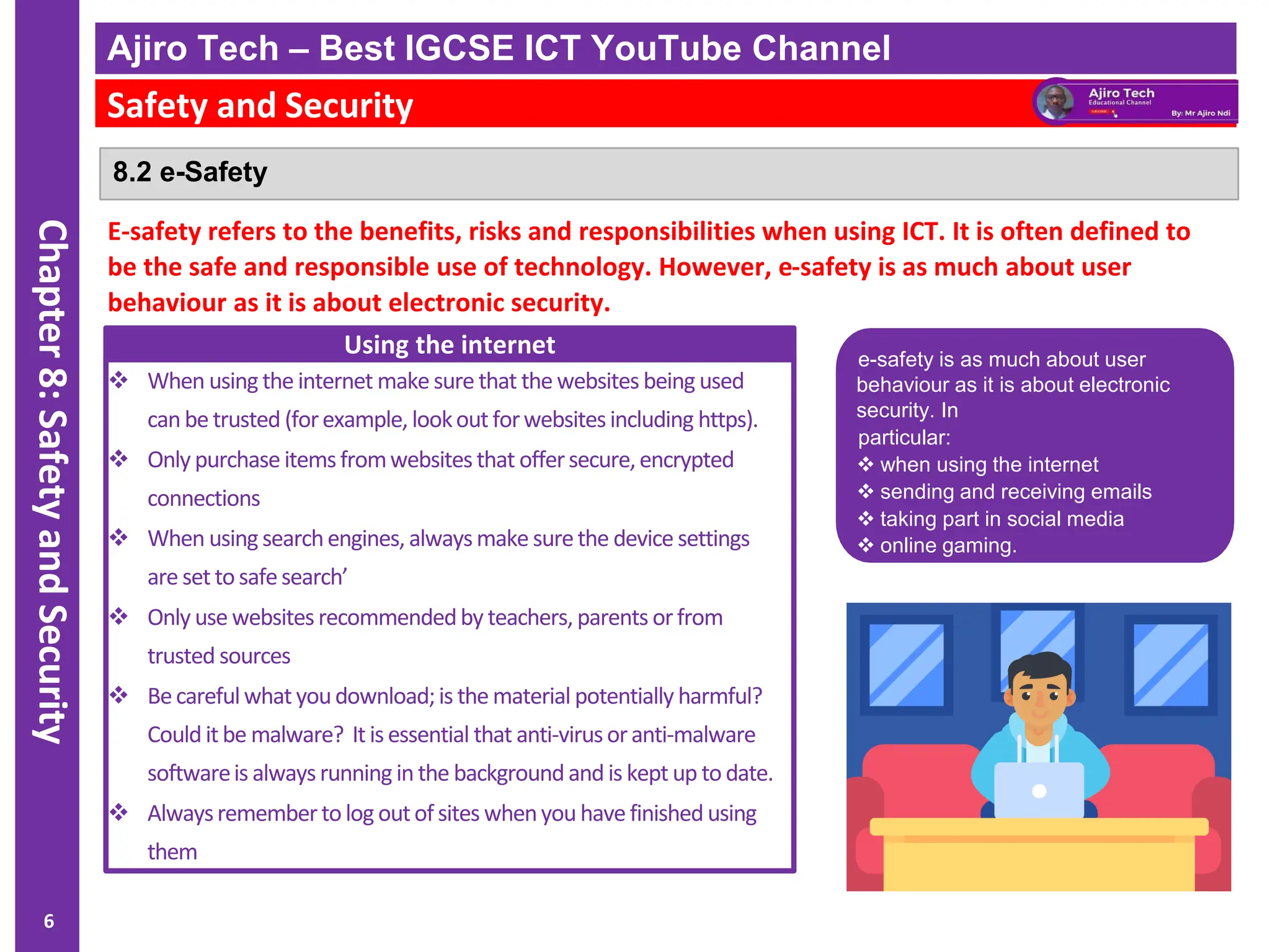IGCSE ICT - Safety and Security - Ajiro Tech | PDF