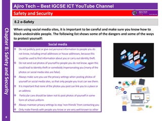 IGCSE ICT - Safety and Security - Ajiro Tech | PDF