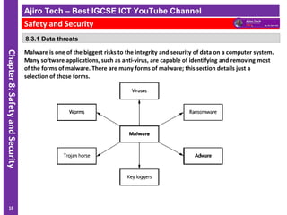 IGCSE ICT - Safety and Security - Ajiro Tech | PDF