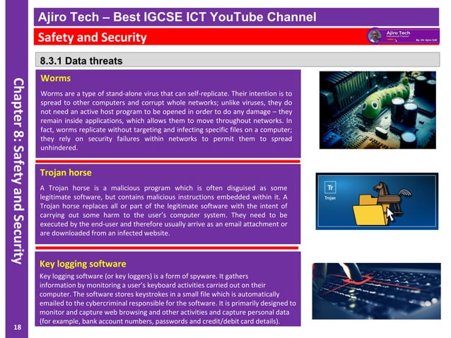 IGCSE ICT - Safety and Security - Ajiro Tech | PDF
