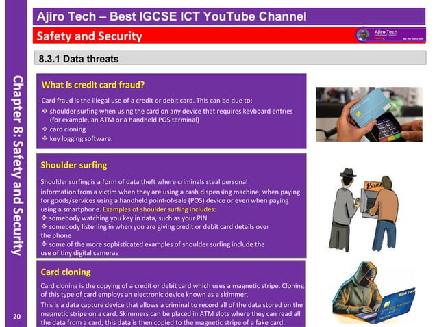 IGCSE ICT - Safety and Security - Ajiro Tech | PDF