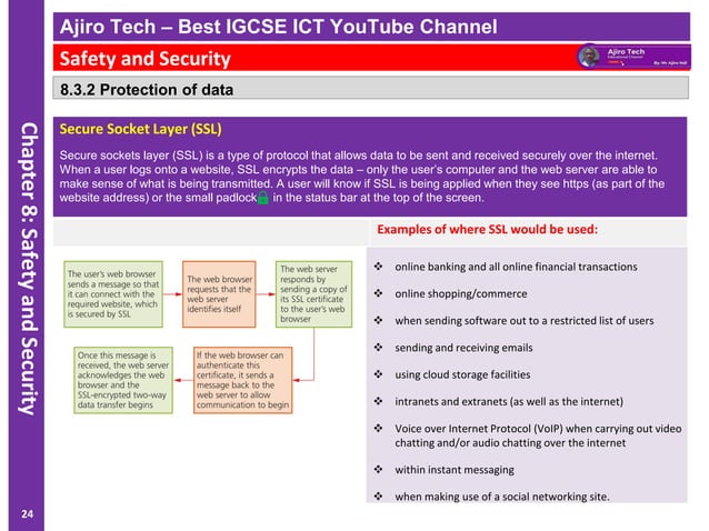 IGCSE ICT - Safety and Security - Ajiro Tech | PDF
