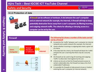 IGCSE ICT - Safety and Security - Ajiro Tech | PDF