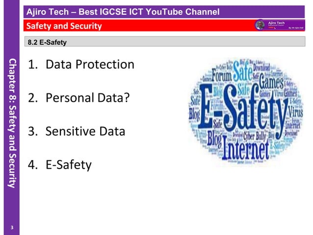 IGCSE ICT - Safety and Security - Ajiro Tech | PDF