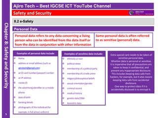 IGCSE ICT - Safety and Security - Ajiro Tech | PDF