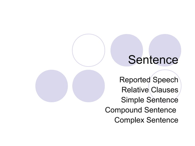 Week 12 sentence types | PPT