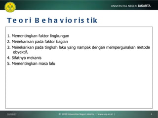 Week1-2 -teori-belajar-behavioristik | PPT
