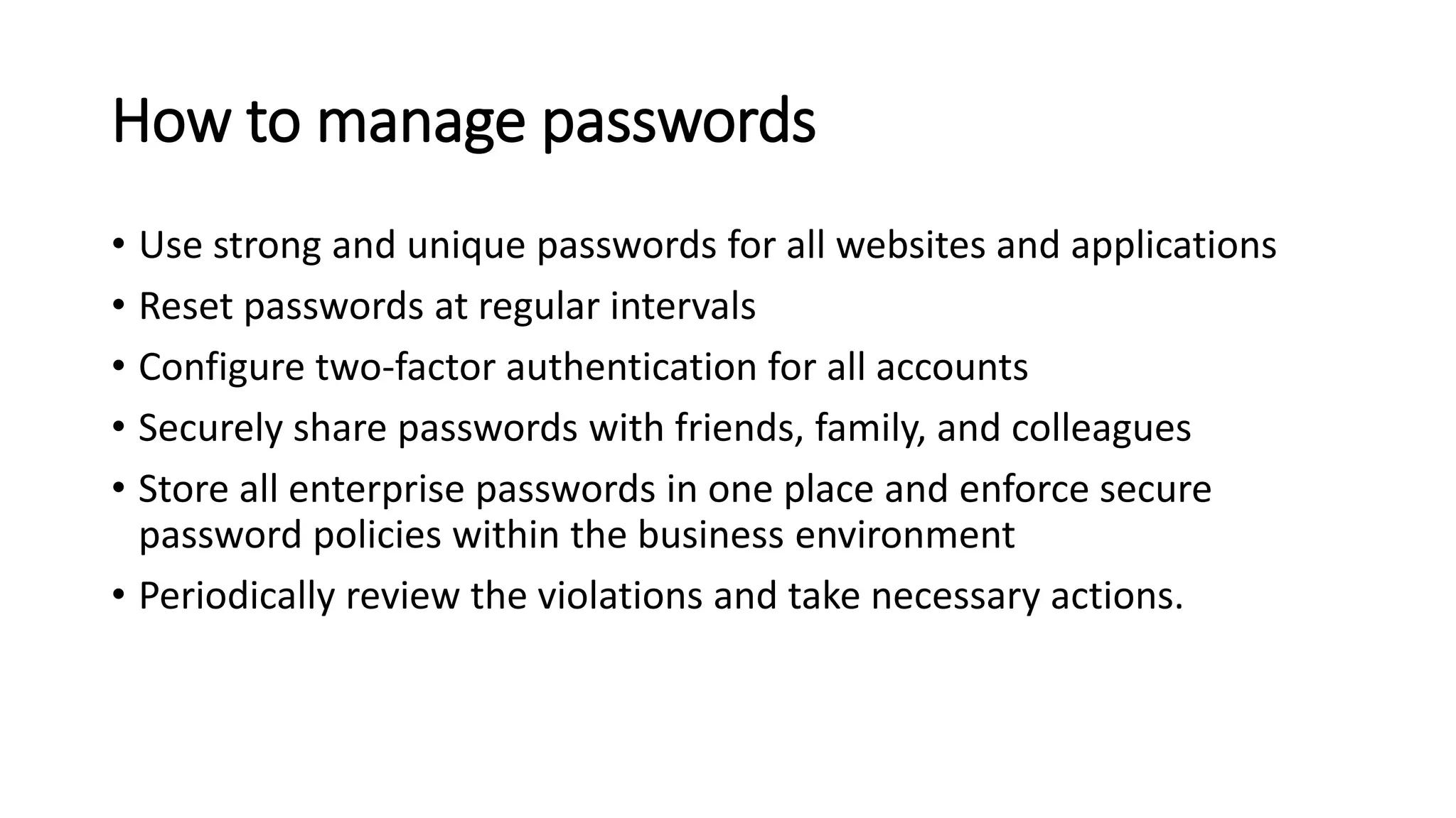 information security (Audit mechanism, intrusion detection, password ...