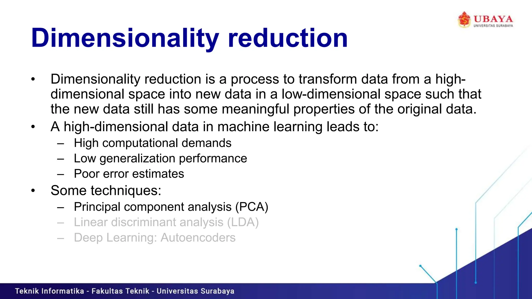 Week 12 Dimensionality Reduction Bagian 1 | PPTX