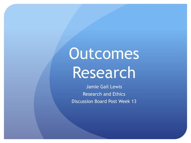 Week 12 discussion power point | PPT