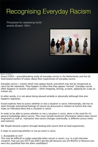 Everyday racism | PDF