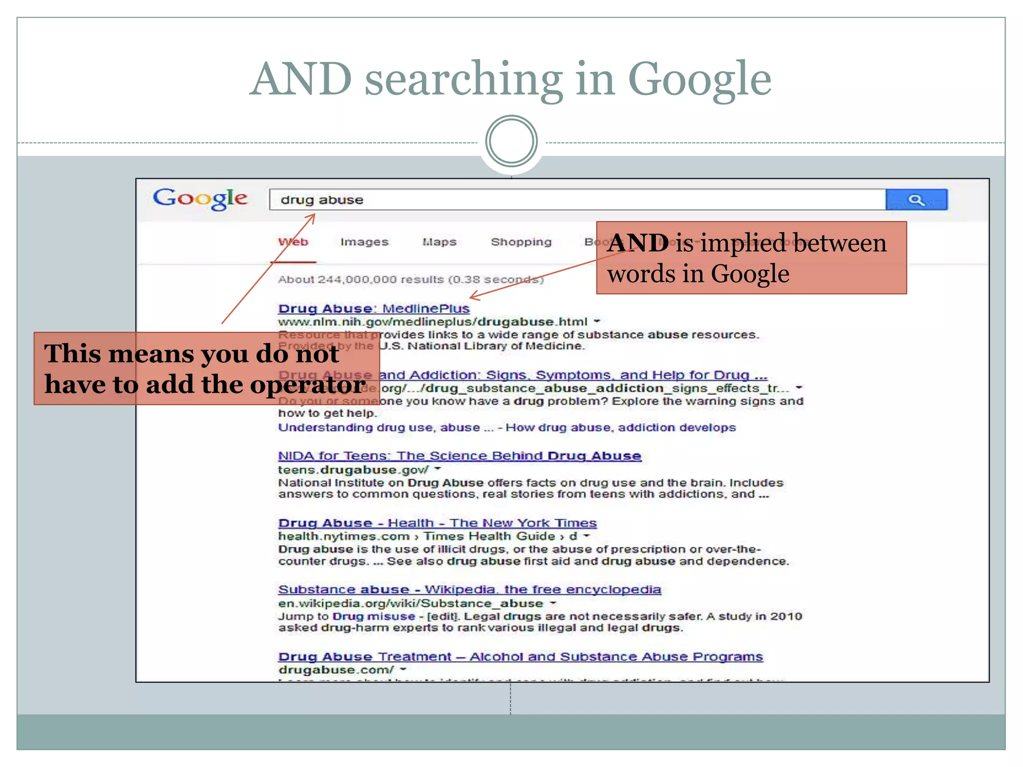 Week12keyconceptsgooglesearchtechniques | PPT