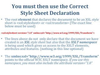 Week 12 xml and xsl | PPT | Web Design and HTML | Internet