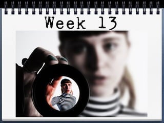 Week 13 | PPT | Arts and Crafts | Hobbies & Interests