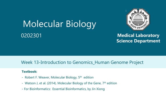 Week 13. Introduction to Genomics_Human Genome Project.pptx