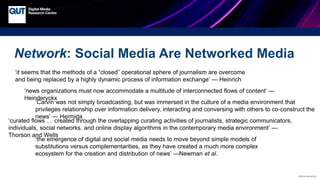 Gatewatching 13: Conclusion: A Social News Media Network | PPT