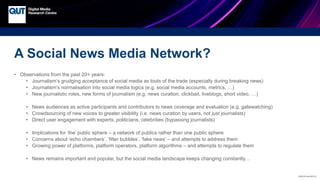 Gatewatching 13: Conclusion: A Social News Media Network | PPT