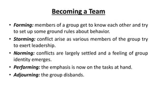 Organizations and Team Structure | PPTX