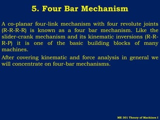 Four bar Mechanical engineering branch . | PDF