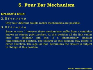 Four bar Mechanical engineering branch . | PDF