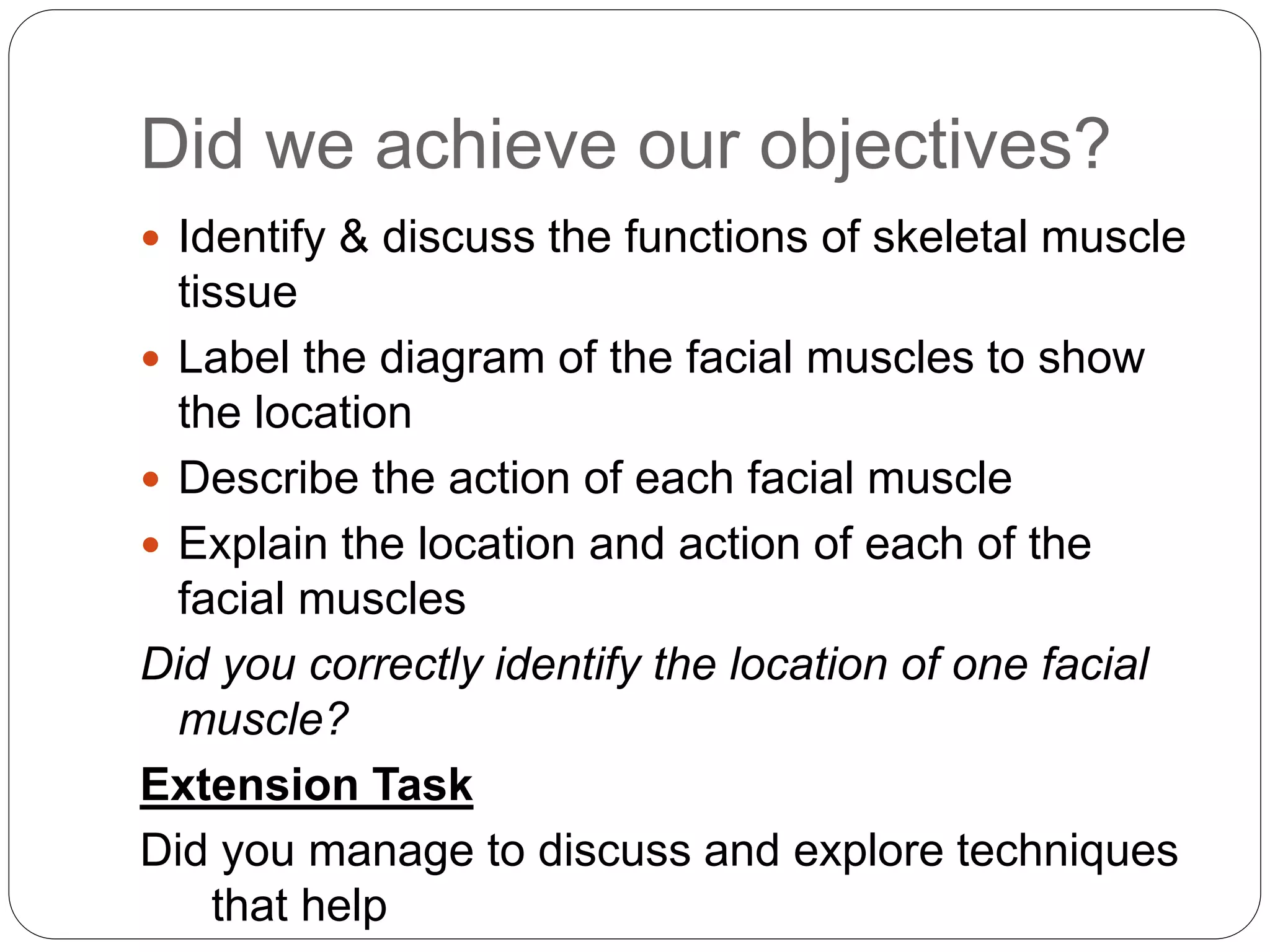 Week 13 muscular system week 1 btec | PPTX