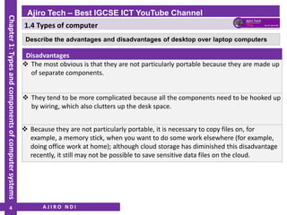 IGCSE ICT - Types and Components of Computer Systems - Types of computer - Ajiro Tech - Part 4 | PDF
