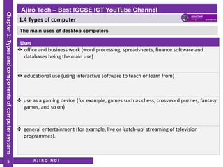 IGCSE ICT - Types and Components of Computer Systems - Types of ...