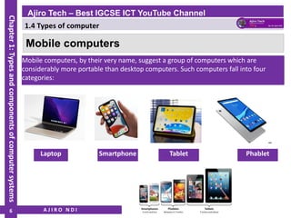 IGCSE ICT - Types and Components of Computer Systems - Types of computer - Ajiro Tech - Part 4 | PDF