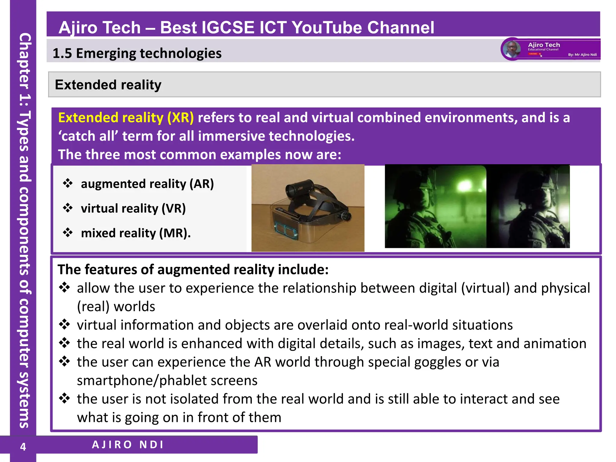 Igcse Ict Types And Components Of Computer Systems Impact Of Emerging Technologies Ajiro