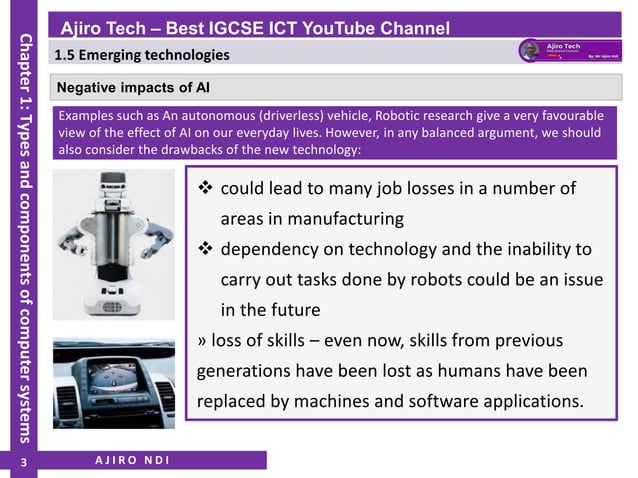 IGCSE ICT - Types and Components of Computer Systems - Impact of ...