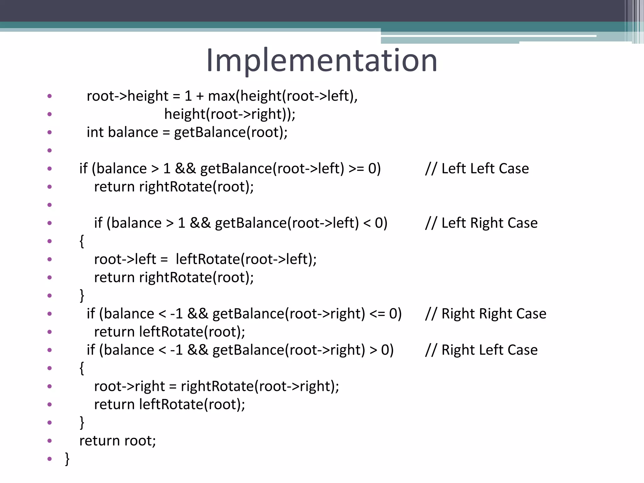 AVL Tree Data Structure | PPTX