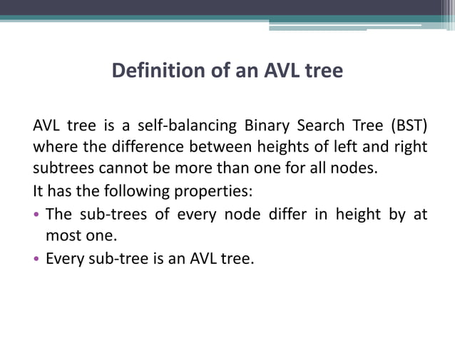 AVL Tree Data Structure | PPTX