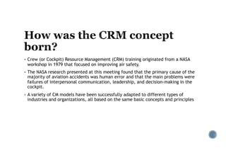Crew Resource Management Issues lecture foe Aviation | PDF | Air Travel ...