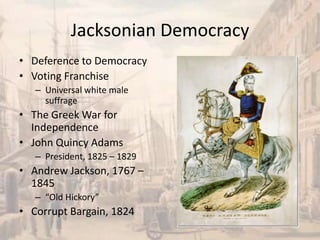 Week 13 (Jackson and The Market Revolution) | PPTX