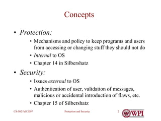 Week 13, Protection and Security.ppt