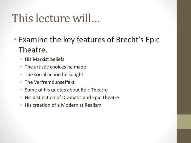 Week 13, section 2, brecht | PPT