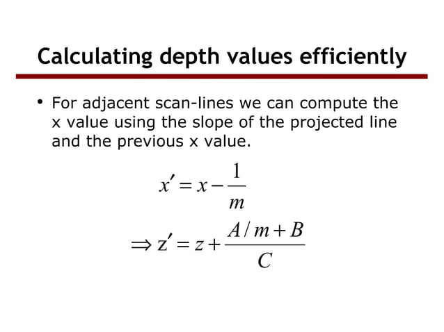 visible surface detection | PPT | 3-D Graphics | Computer Software and ...