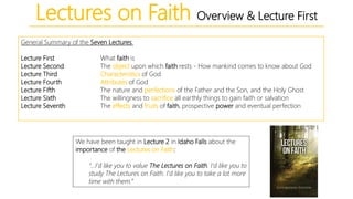 Week 14 - Lectures on Faith Overview.pptx